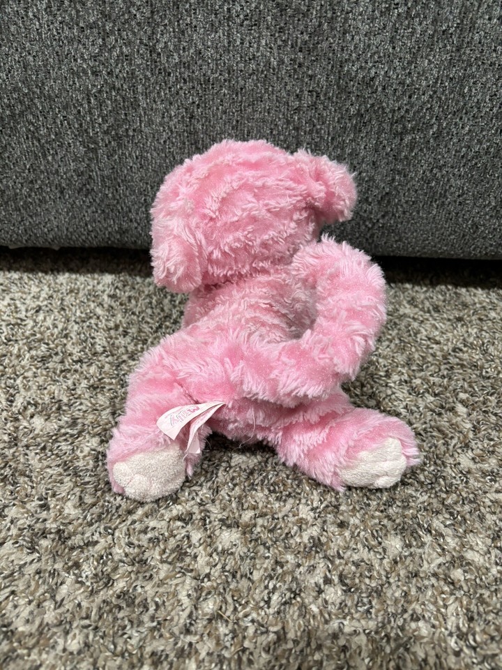 Aurora Milly Cat Pink Tabby Kitten Laying Soft Plush Toy Stuffed Animal ...