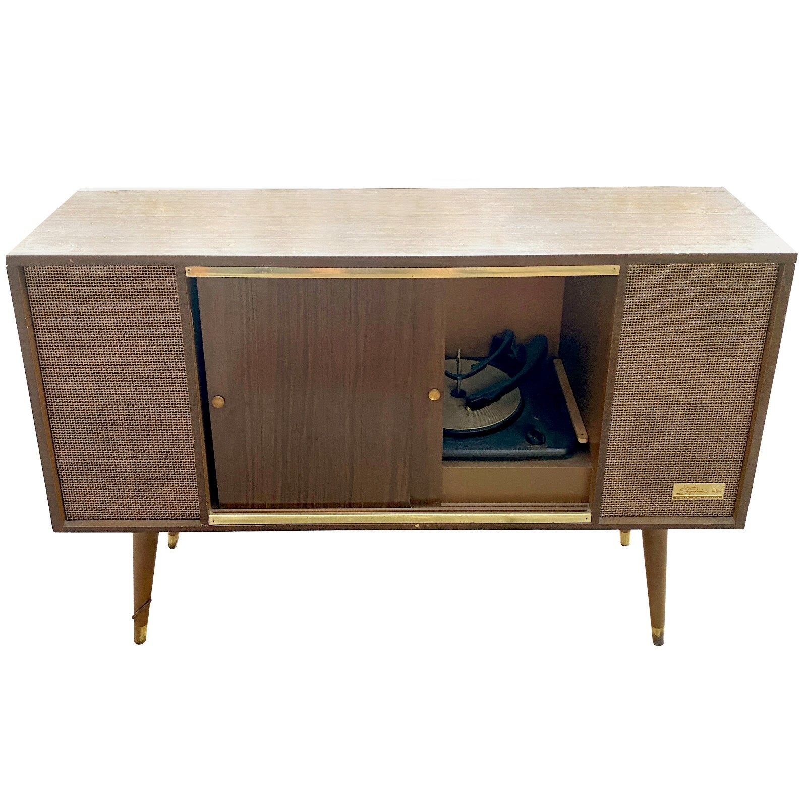 Vintage Symphonic DeLuxe 1771 Stereo High Fidelity Record Player + AM ...