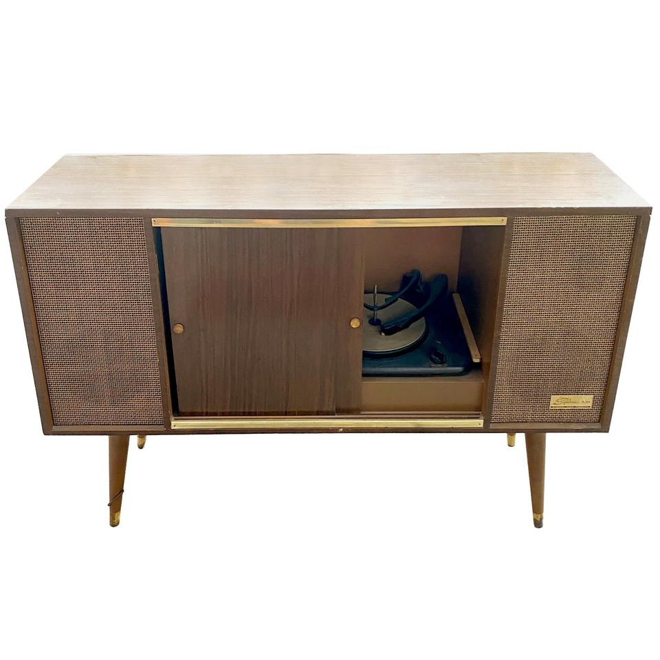 Vintage Symphonic DeLuxe 1771 Stereo High Fidelity Record Player + AM ...