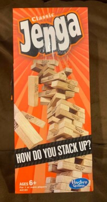 Jenga Classic Game 54 pieces Wooden Blocks Tower Official Adult family fun new 885933460875| eBay