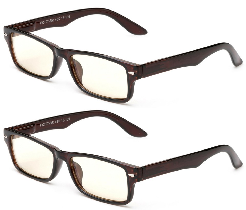 Computer Glasses Blue Light Blacking Filter Phone Eyewear Spring Hinged ...