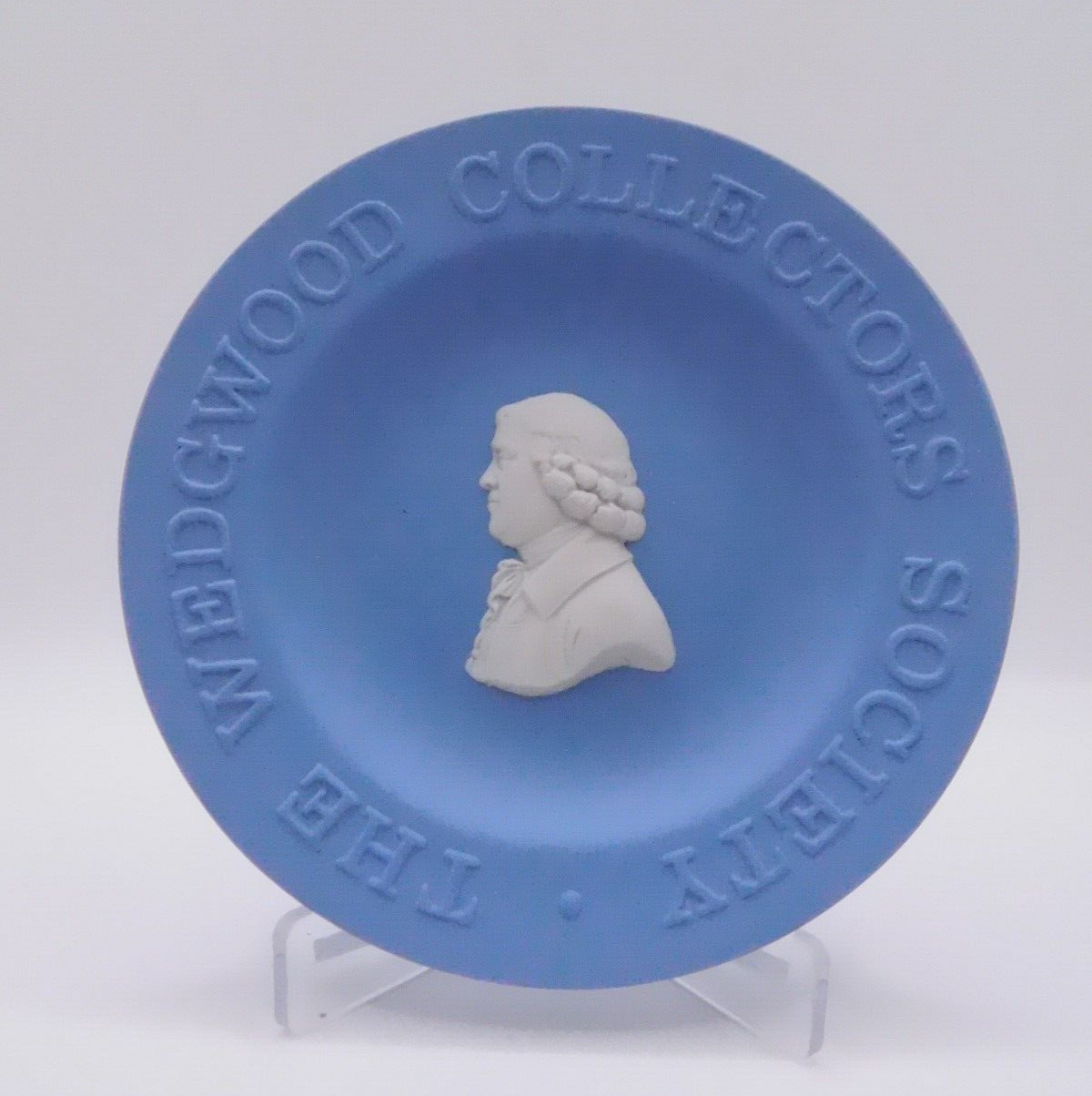 Vintage Wedgwood Jasperware Pale Blue Collectors Society Mini Plate Pin ...