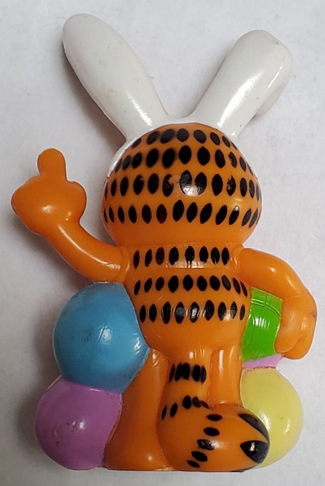 Garfield Rabbit Ears Easter Eggs Bunny PVC Figure Paws 2.75" VINTAGE | eBay