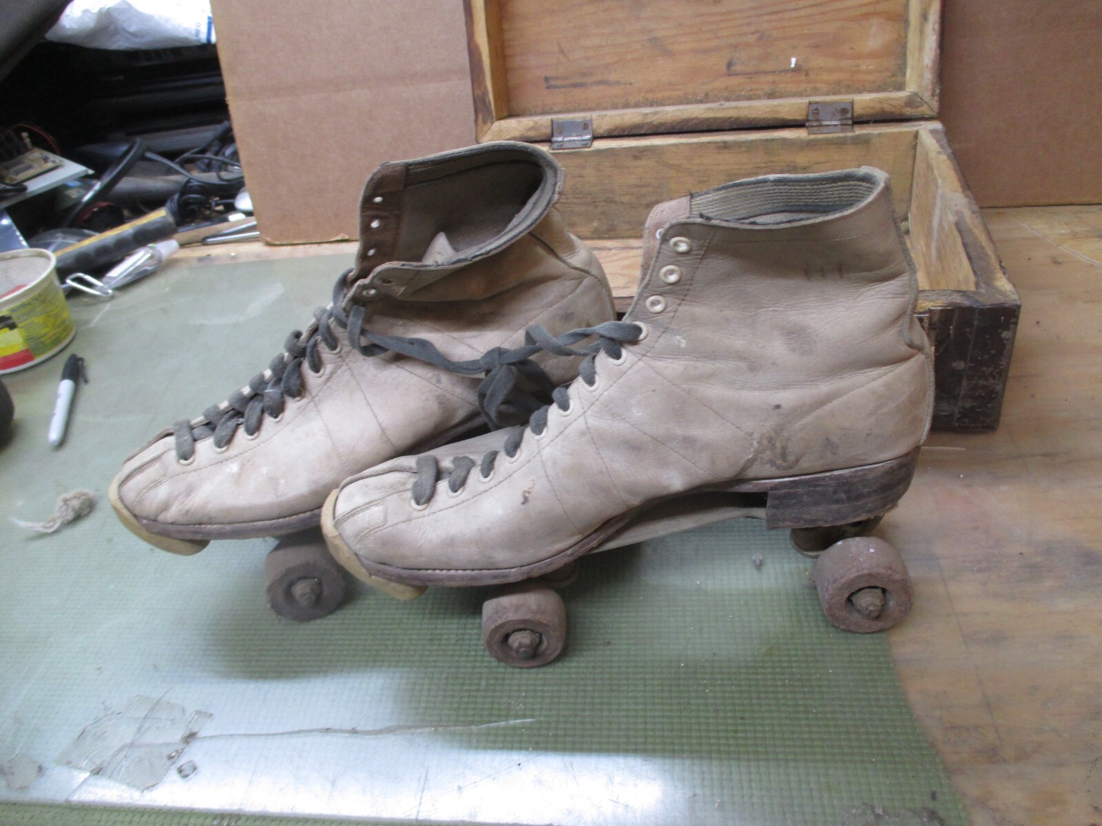 Vintage Very Early Roller Skates Womens Size ? | eBay