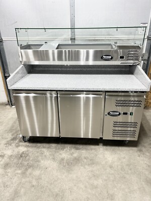 Pizza Prep Table Granite Marble Top 2 Door Italian Style Pizza ...