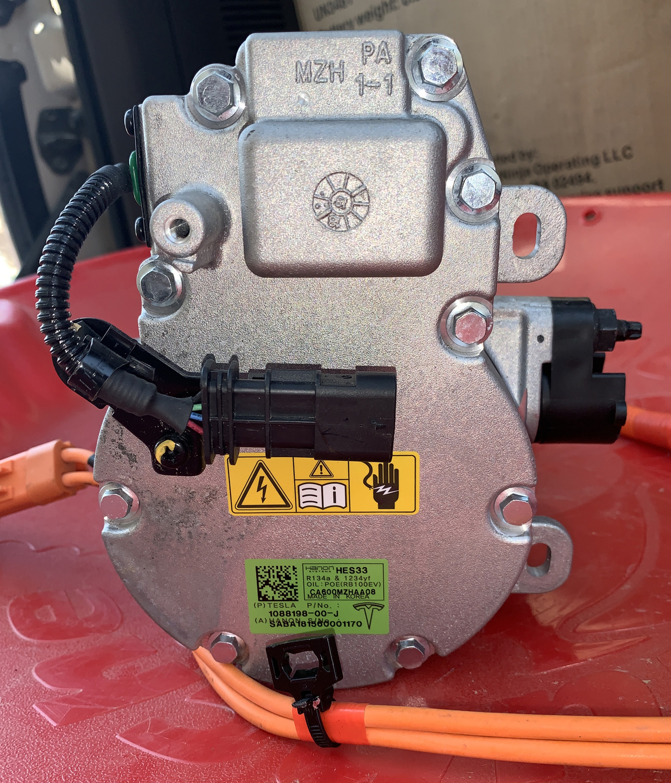 TESLA 2017-20 Model 3 AC AIR CONDITIONING COMPRESSOR 1088198-00-J for ...