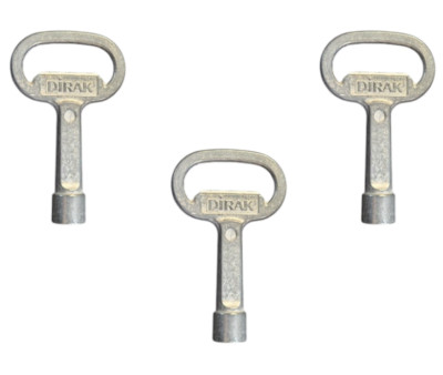 (QTY 3) Dirak 911-0103.00-0000 Square 8mm Female Key Zinc Die Cast | eBay