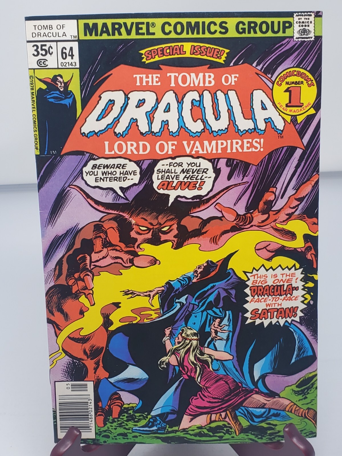 TOMB OF DRACULA #64 Marvel 1978 Satan Stunner 9.4 | eBay