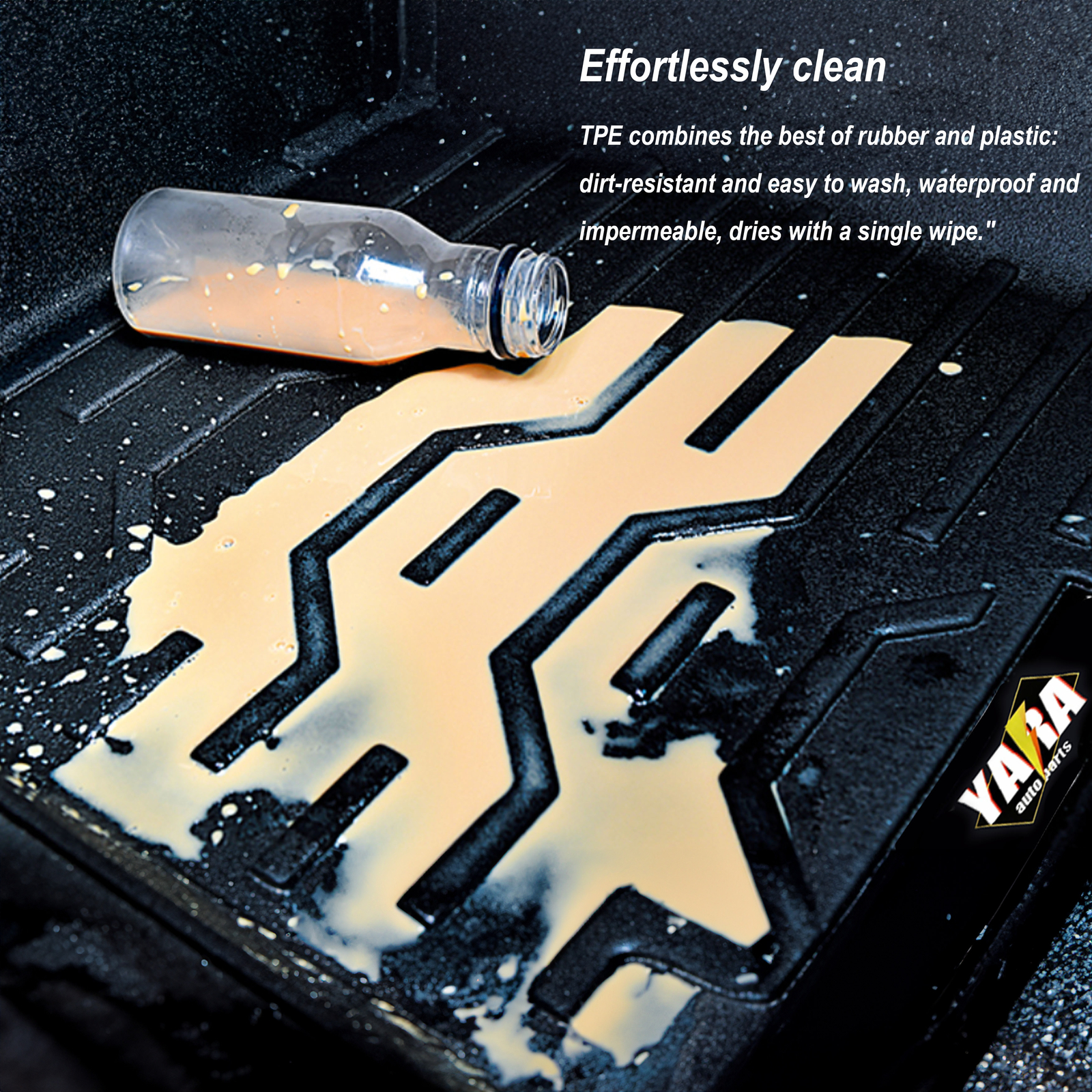 YARA 5D TPE Premium Car Floor Mats for Toyota Yaris 2020+ All Weather ...