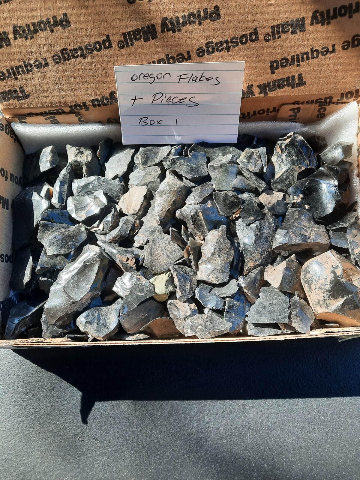 EAST OREGON Authentic Oregon Artifacts FLAKES 1.5 LBS BOX 1 | eBay