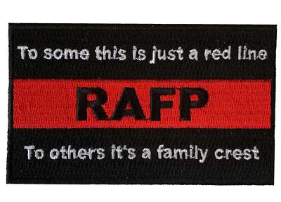 RAF Police (RAFP) Red line family crest Iron or sew on patch | eBay UK