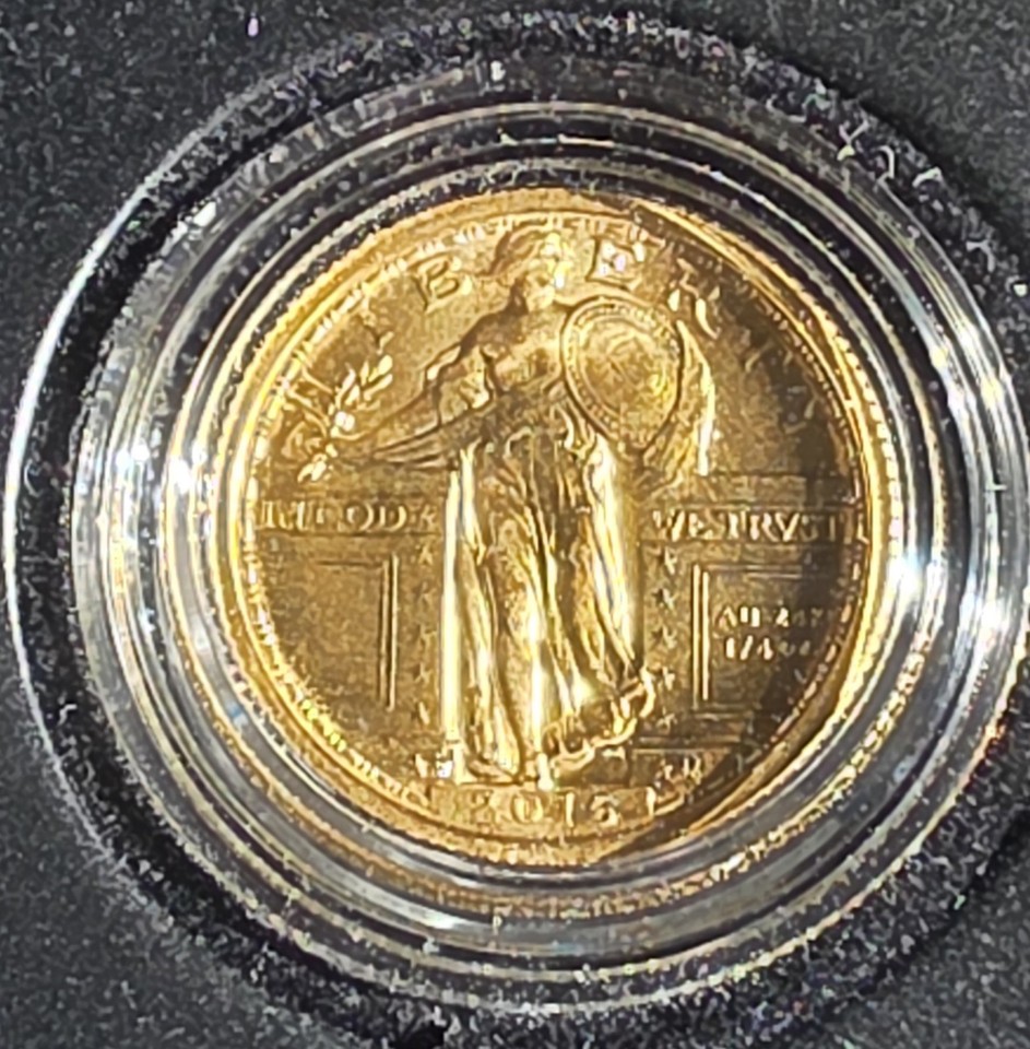 2016 W 1/4oz gold Standing Liberty Quarter Coin (Box, CoA) | eBay