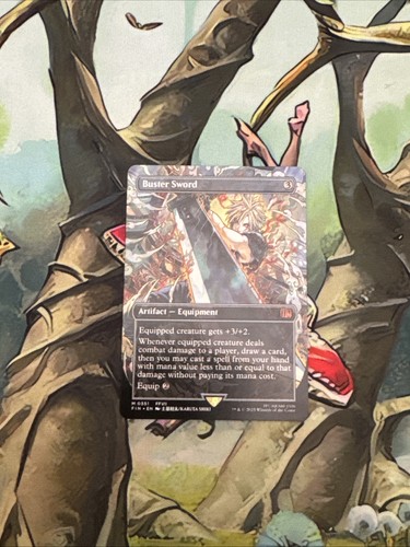 MTG: Buster Sword (0351) Final Fantasy Borderless Foil PR0XY N/MM | eBay