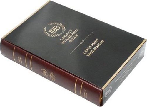 Legacy Standard Bible, Large Print Wide Margin Paste-Down Reddish ...