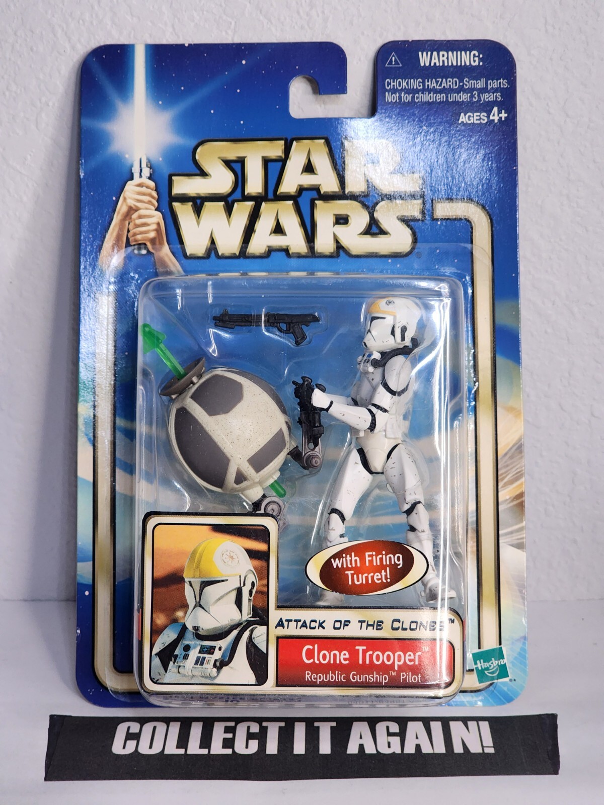 Star Wars 2002 Saga #49 Clone Trooper Republic Gunship Pilot c9 | eBay