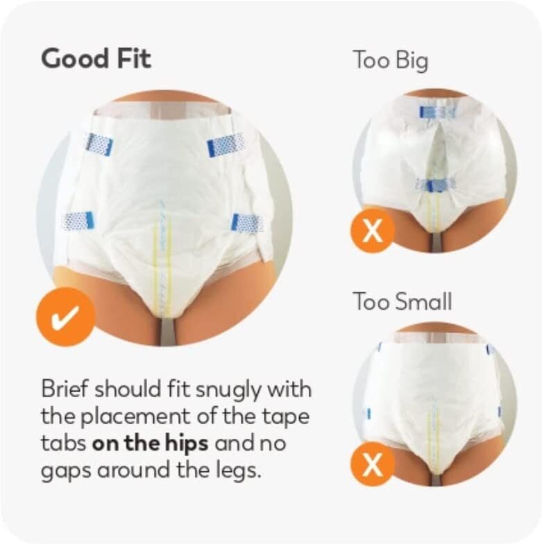 Tranquility Slimline Adult Brief Medium - Heavy Absorbency - (Pack 4 ...