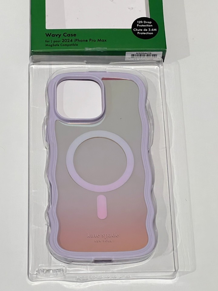 Kate Spade Wavy Case w/ Magsafe for iPhone 16 Pro Max - Opal Iridescent ...