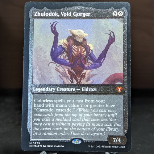 Zhulodok Void Gorger THICK STOCK/DISPLAY Etched Foil Commander Masters CMM mtg | eBay