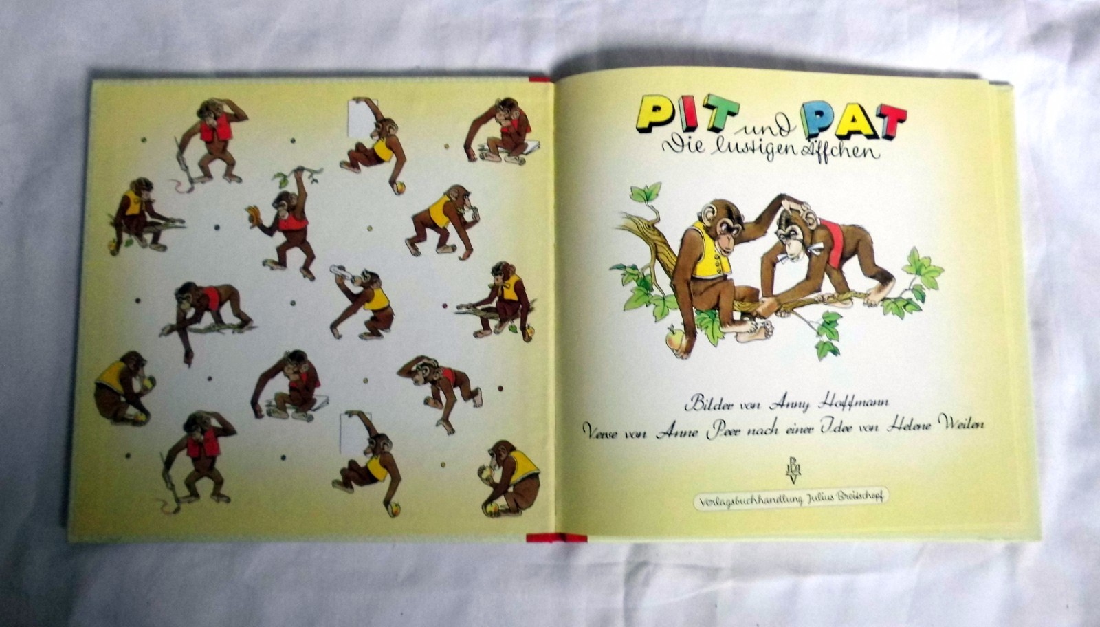 Pit und Pat die lustigen Äffchen - Nostalgie Kinderbuch - Breitschopf ...