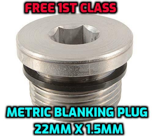 22mm x 1.5mm HYDRAULIC MALE METRIC ALLEN KEY SOCKET HEAD STEEL BLANKING ...