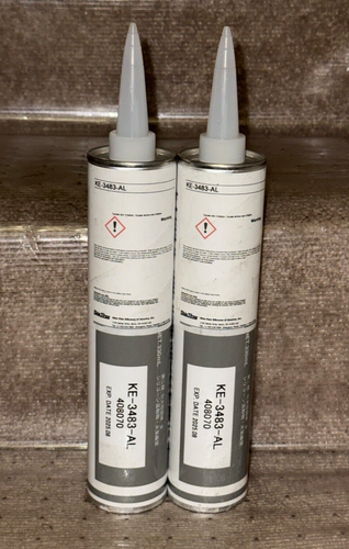 TWO Tubes~~Shin-Etsu KE-3483-AL RTV silicone sealant, Aluminum | eBay