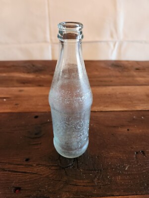 Crass Delicious Beverages 10 oz. Clear Embossed Glass Soda Bottle | eBay