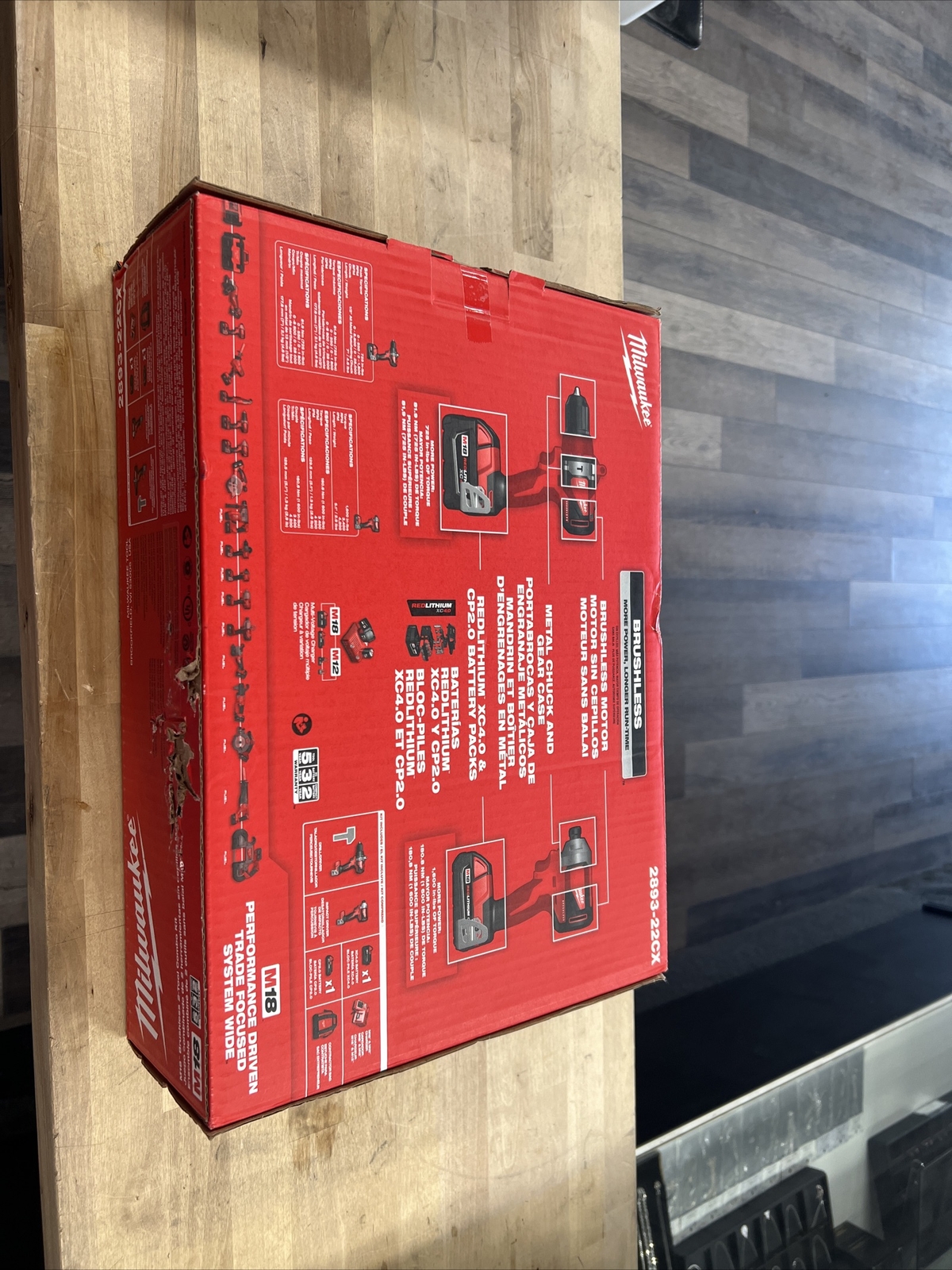 Milwaukee 2893-22CX M18 Brushless 2-Tool Combo Kit New Free Shipping