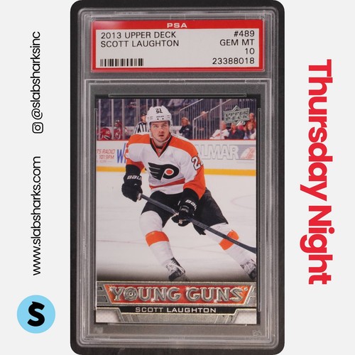 2013 UPPER DECK #489 SCOTT LAUGHTON YOUNG GUNS RC ROOKIE PSA 10 | eBay