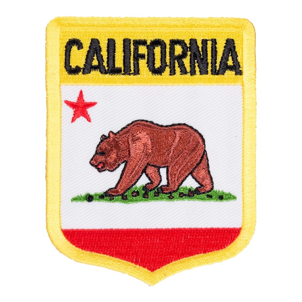 California State Flag Shield Patch, United States of America Patches | eBay