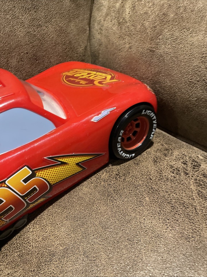 Rare! Disney CARS Rust-Eze Lightning McQueen 14" Moving Eyes Works ...