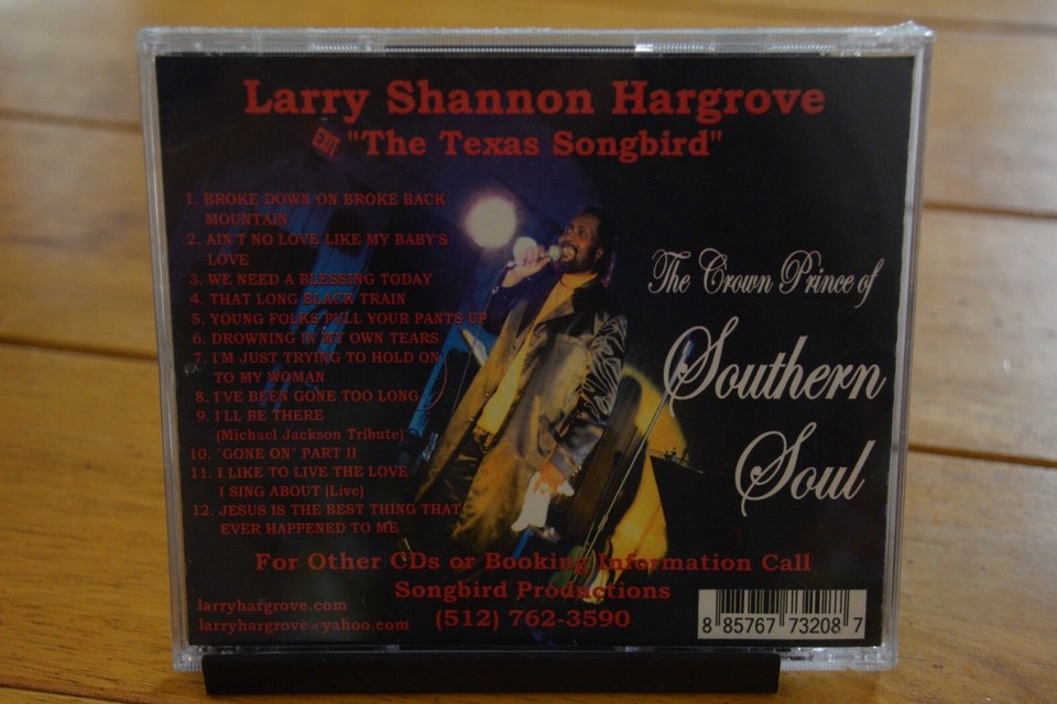 LARRY SHANNON HARGROVE CD "THE CROWN PRINCE OF SOUTHERN SOUL" [NEW ...