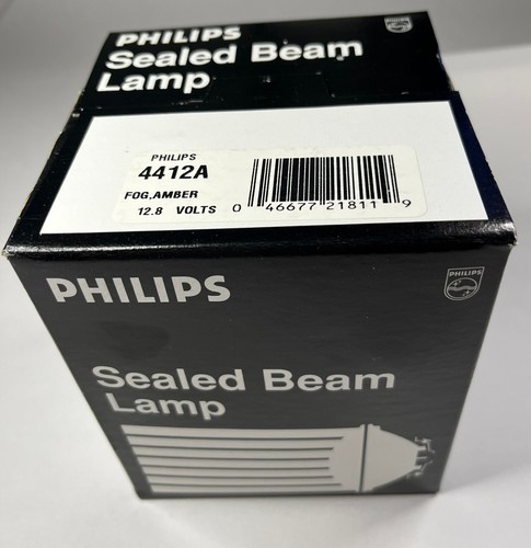 Phillips Sealed Beam Lamp 4412A - Amber Fog Light - 12.8V | eBay