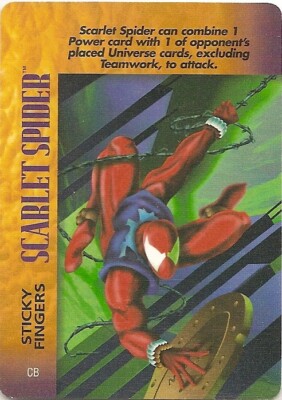 Marvel OVERPOWER Scarlet Spider - Sticky Finger - Powersurge - Very ...