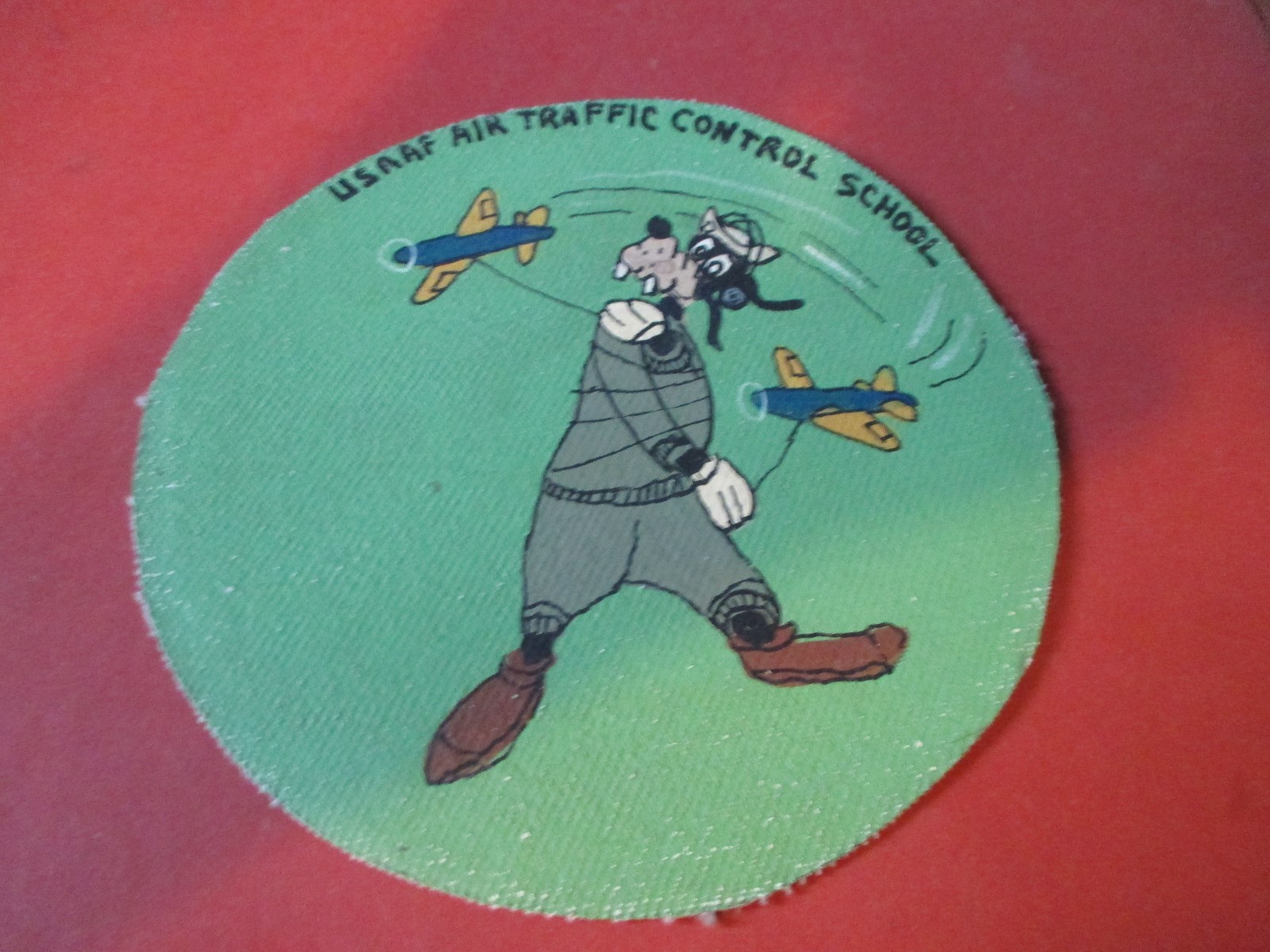 WWII USAAF DISNEY GOOFY AIR TRAFFIC CONTROL SCHOOL PATCH | eBay