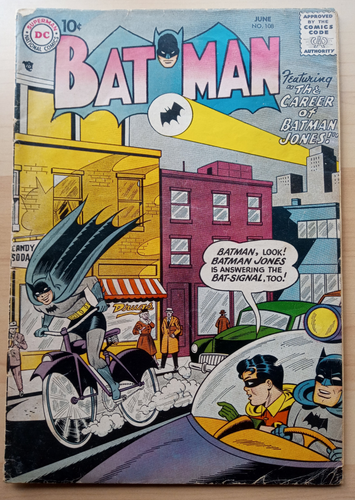 Batman #108 June 1957 DC Comics Early Silver Age Beat but Complete | eBay