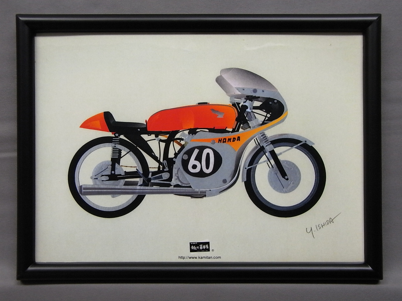 [illustration] HONDA RC143 illustration with frame Japan | eBay