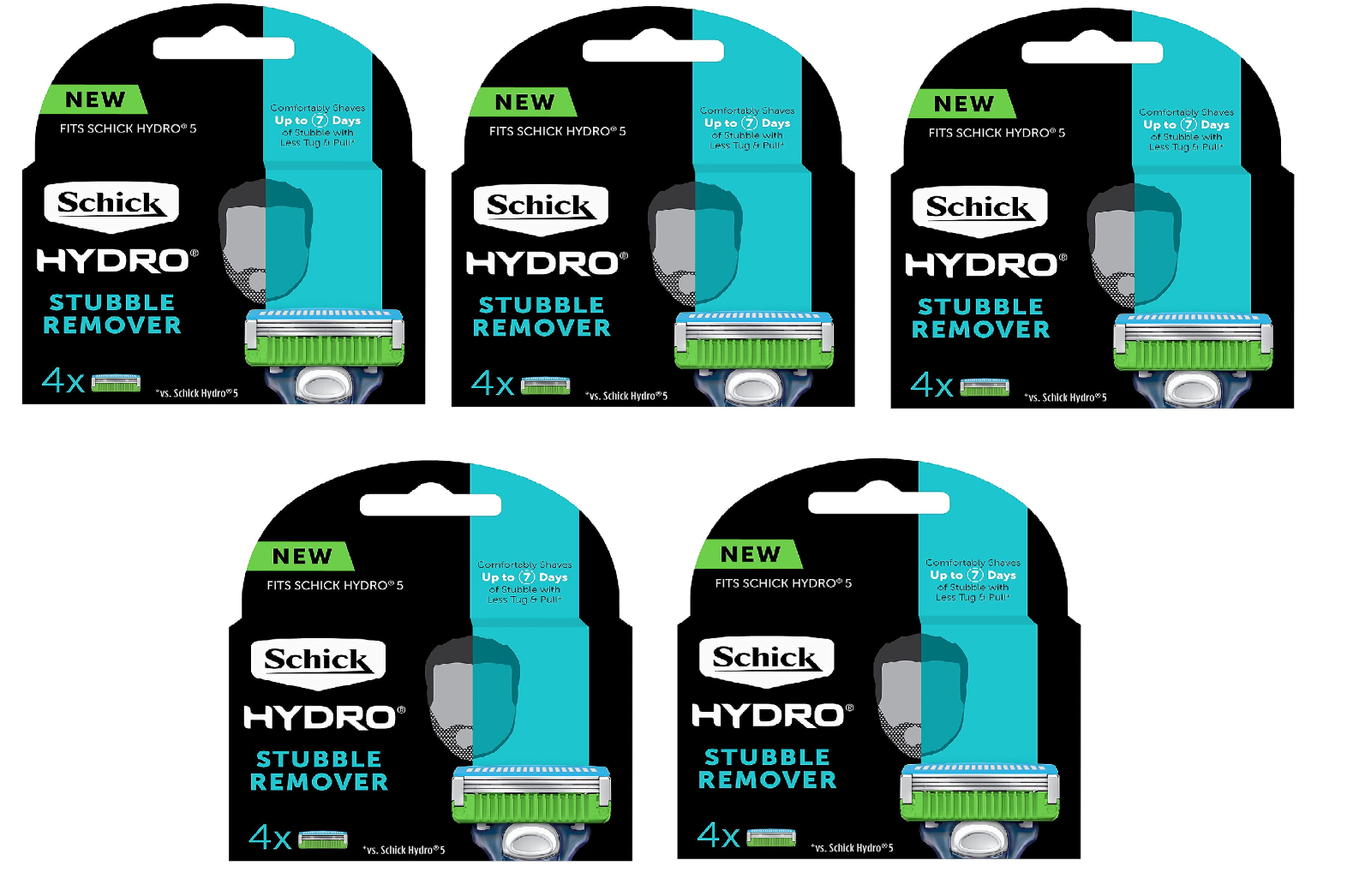 Schick Hydro Stubble Remover Razor Cartridges, 4 ct (Fits Hydro5) (5 ...