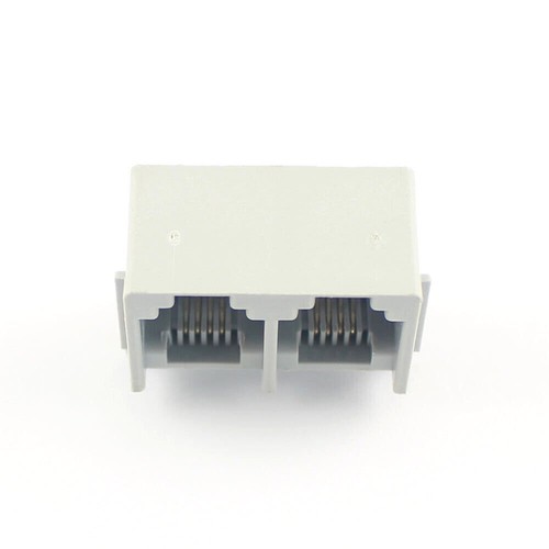 5Pcs RJ11 6P4C 4 Pin Dual Row Right Angle Modular Telephone Socket ...