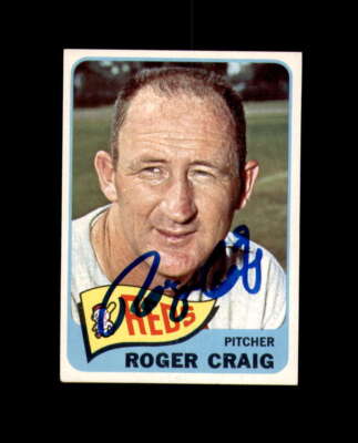 Roger Craig Signed Authentic 1965 Topps Cincinnati Reds Autograph | eBay