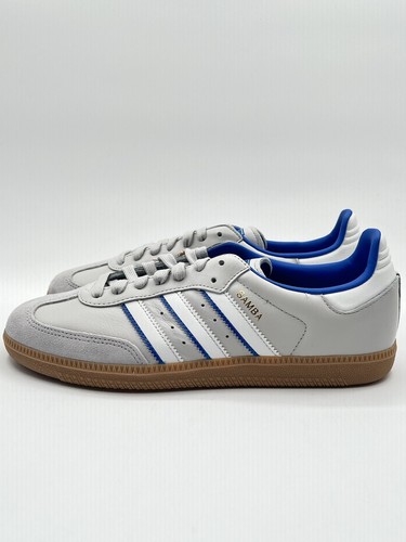 Adidas Men’s Samba OG Originals Size 10 Gray/ White/ Blue |ID1478| | eBay