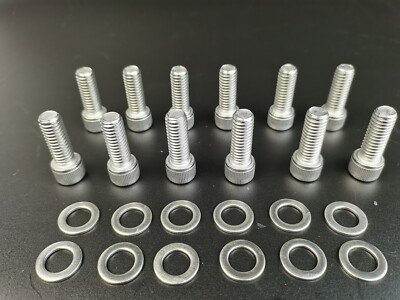 SBC HEADER BOLTS STAINLESS STEEL KIT SMALL BLOCK CHEVY 283 350 400 TBI ...