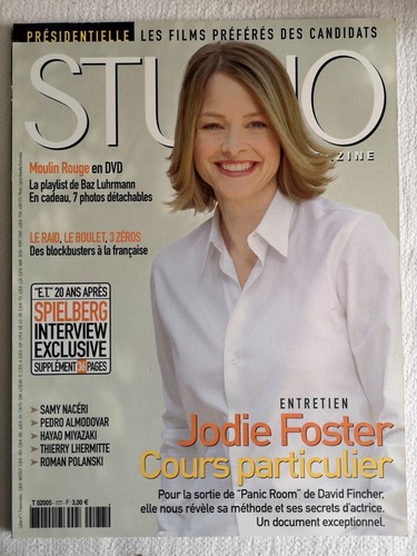 STUDIO MAGAZINE 2002 Jodie Foster/ Samy Nacéri/ Thierry Lhermitte/ Miyazaki | eBay