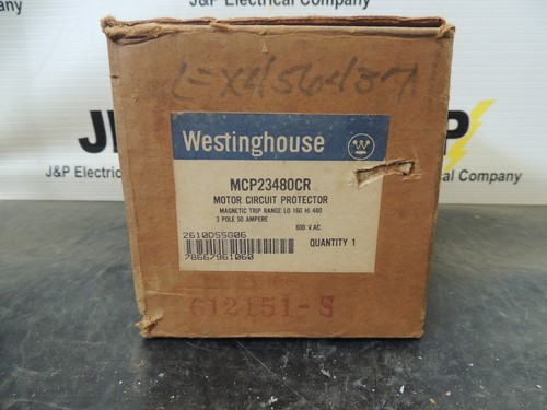 WESTINGHOUSE CUTLER HAMMER MCP23480CR 3 Pole 50 AMP MCP Motor Circuit ...
