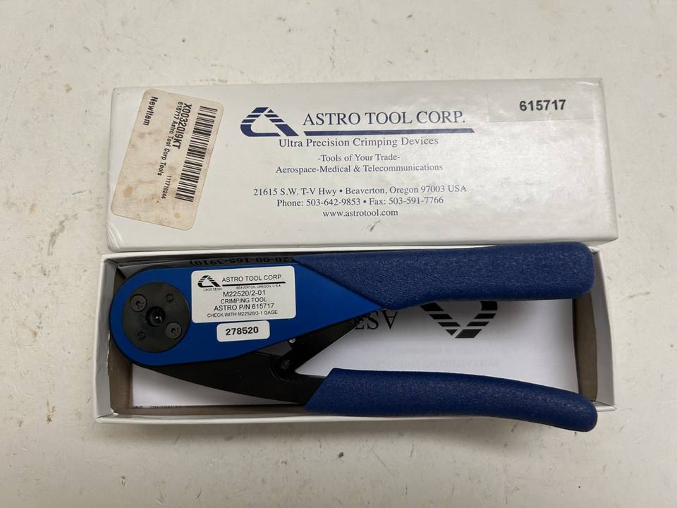 Astro 615717 M22520/2-01 w/ K413 Postioner Crimper Crimp Tool Daniels ...