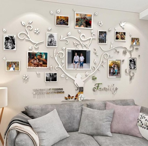 3D Sticker Decal Wall - Family Tree Decor DIY Picture Frames 4 * 6 5 * ...