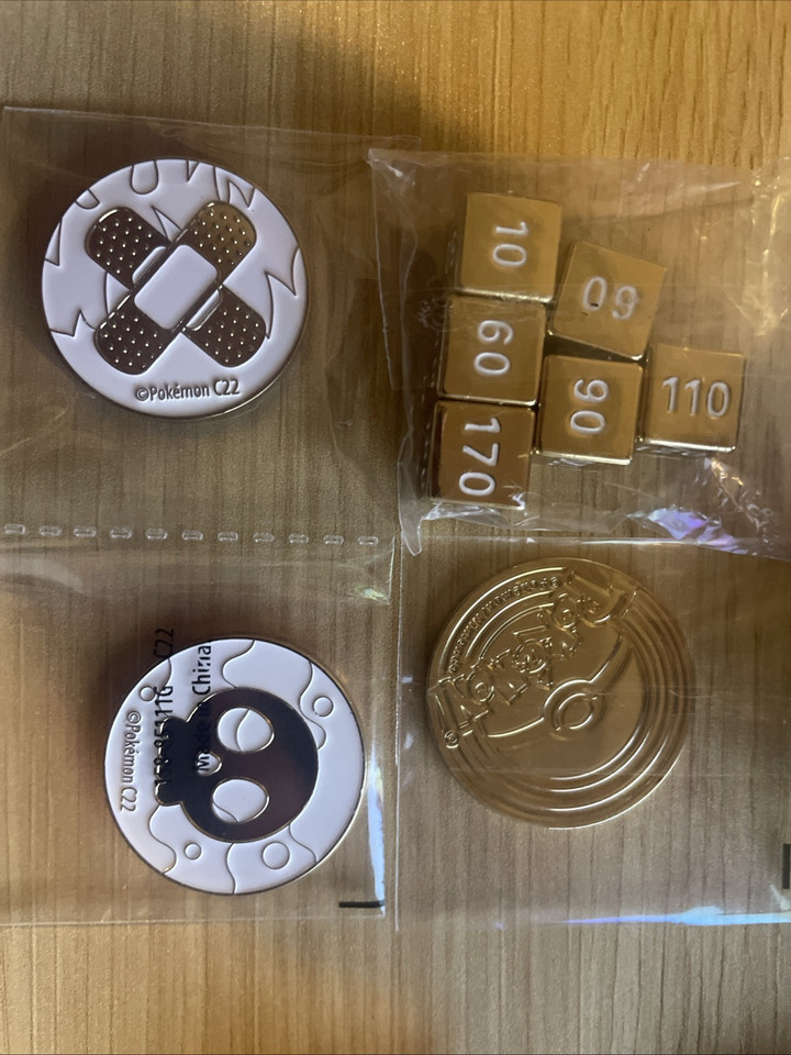 Pokemon Charizard Ultra Premium Collection Metal Coin, Dice, Poison ...