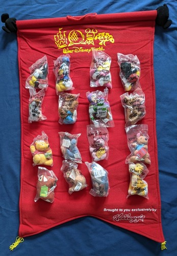 Kellogg's 2001 Disney World Mini Beans Complete Set 16 Characters ...