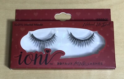 Ioni Eyelashes 3D Faux Mink Lashes Natural Lite Doll 686601 100% ...