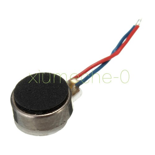 10PCS Coin Flat Vibrating Micro Motor DC 3V 8mm For Pager and Cell ...