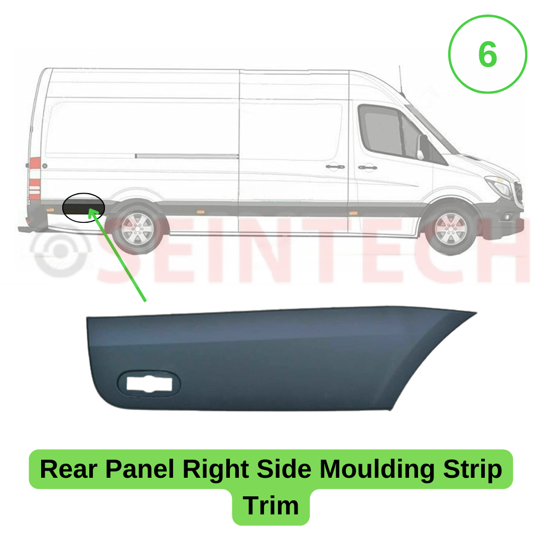 Side Moulding Strip with Side Marker Right Side For Mercedes Sprinter ...